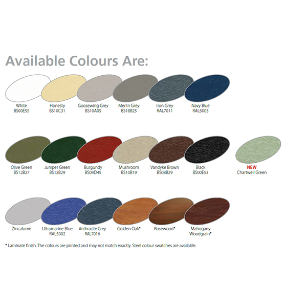 Gliderol Roller Door Continuous Steel Curtain (14 Colour Options ...