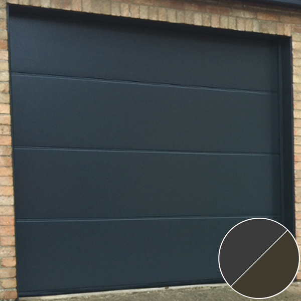 Hormann LPU42 L Ribbed Sandgrain (2 Colour Options) Insulated Sectional ...